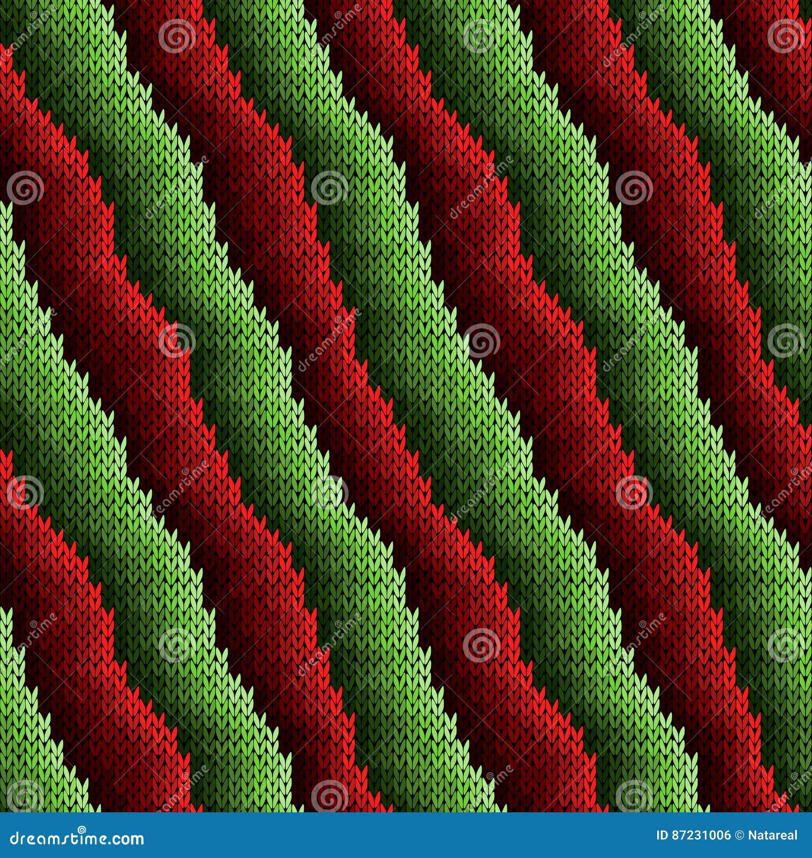 Pattern with Red and Green Alternating Stripes Stock Vector ...