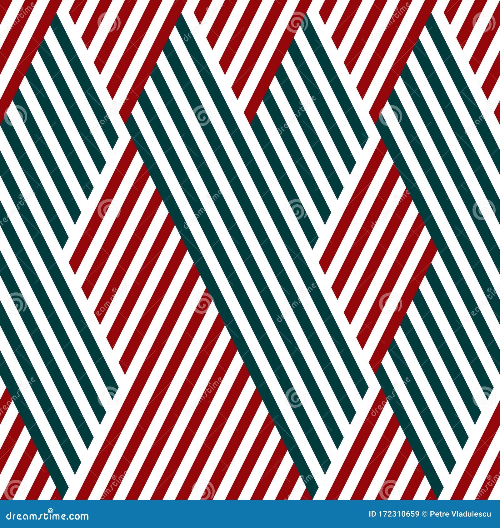 Pattern with Red and Green Stripes, Modern Stylish Image. Stock Vector ...