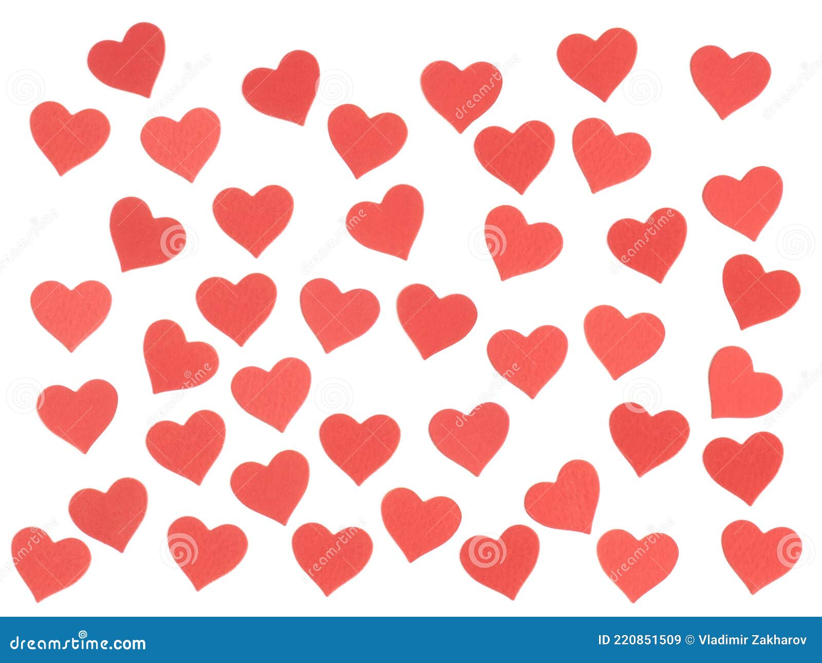 Pattern from Red Hearts on a White Background Stock Image - Image of ...