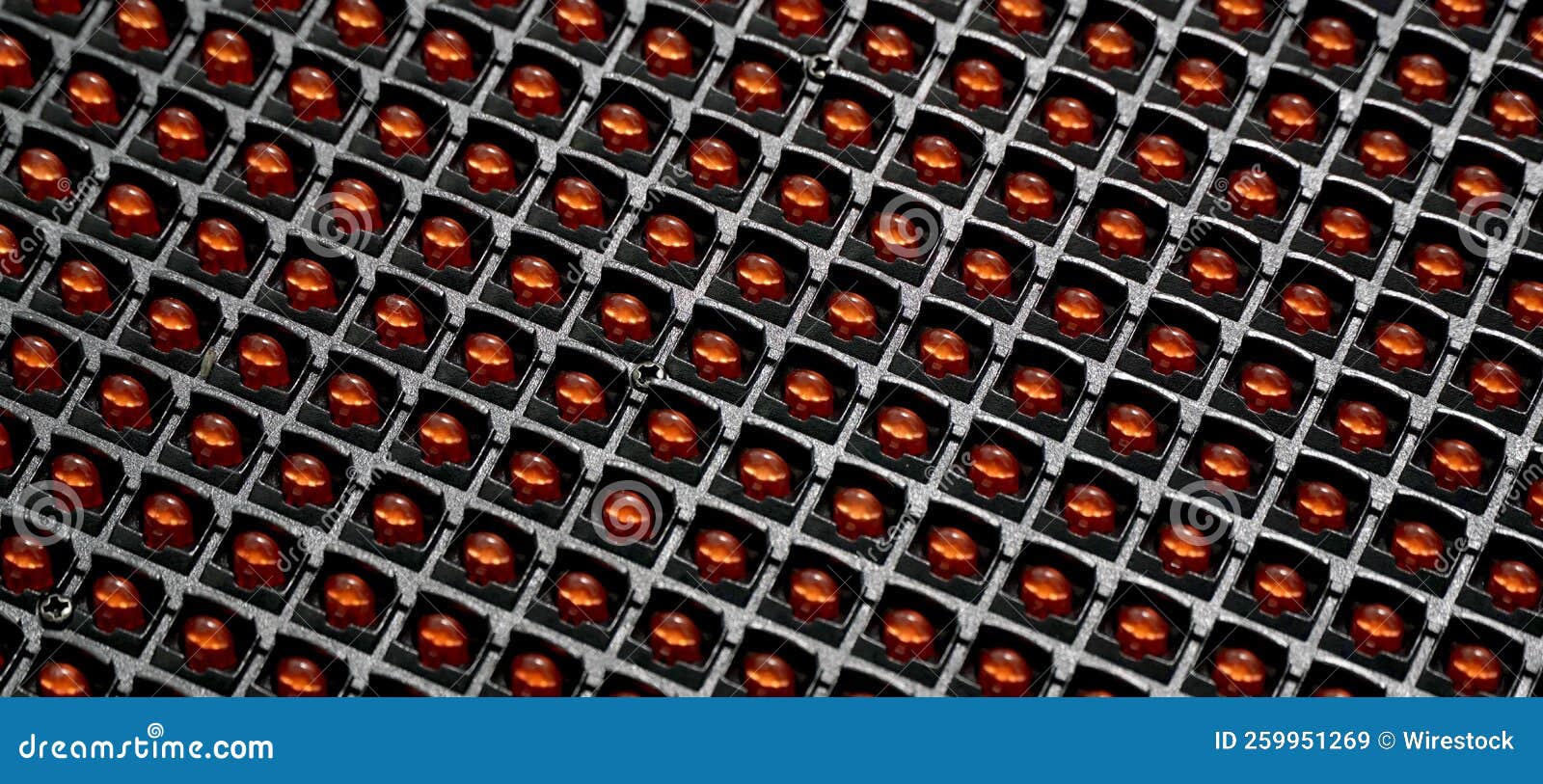 Pattern of the Red Led Panel Light, Small Diodes with Different ...