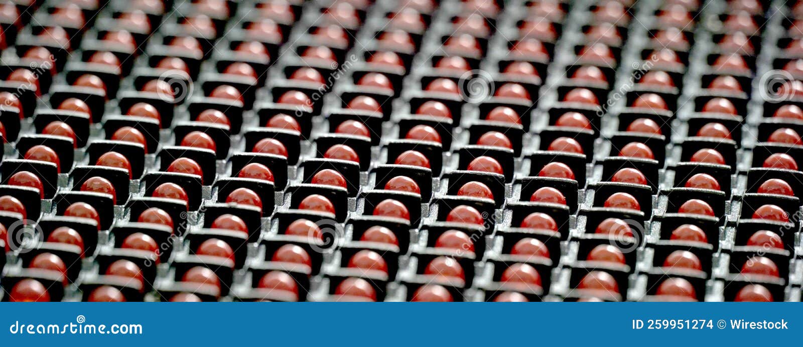 Pattern of the Red Led Panel Light, Small Diodes with Different ...