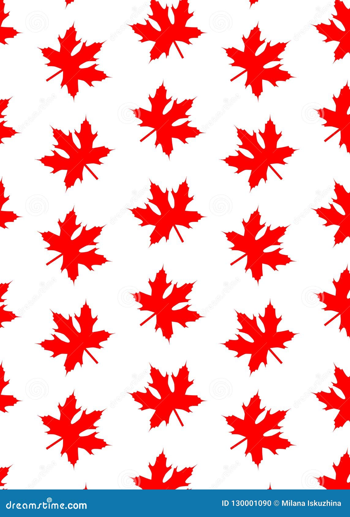 Pattern with Red Maple Leaf Stock Vector - Illustration of frame ...