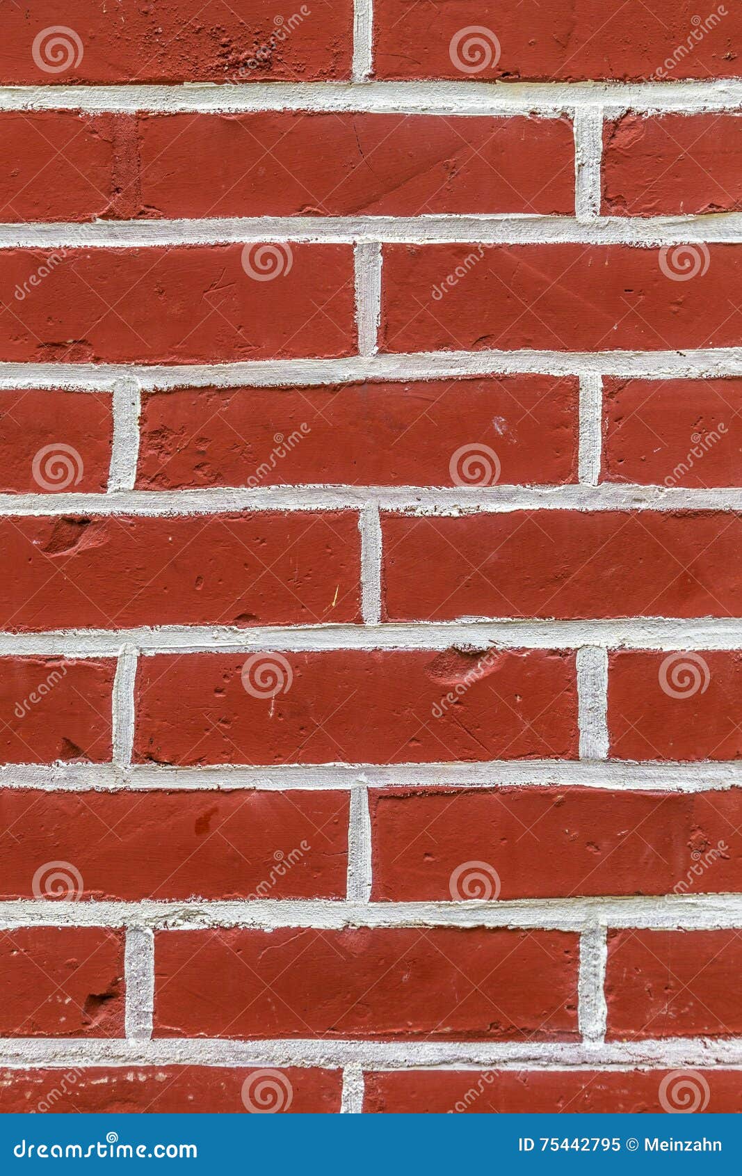 Pattern of Red Painted Brick Wall Stock Image - Image of bricks, wall ...