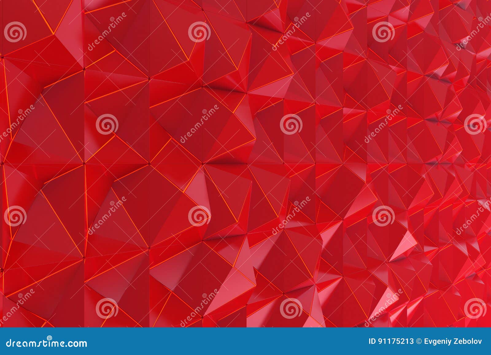 Pattern of Red Pyramid Shapes Stock Illustration - Illustration of ...