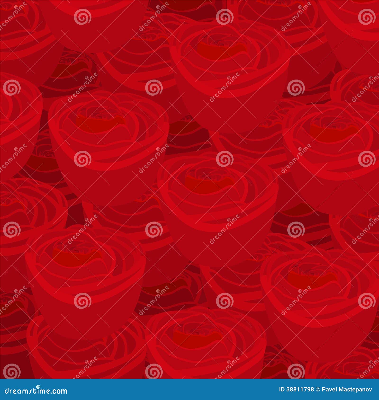 Pattern with of red roses stock vector. Illustration of petals - 38811798