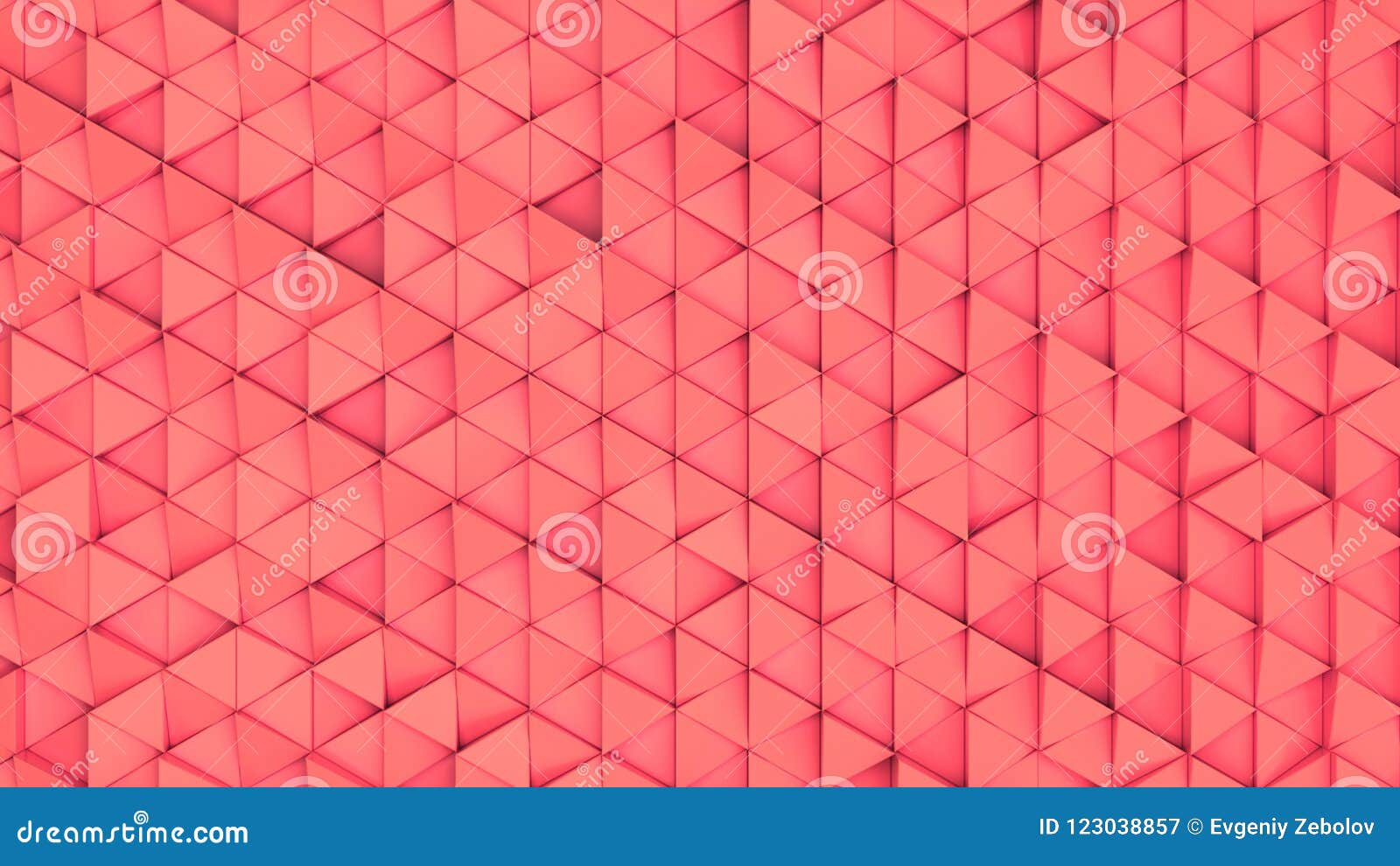 Pattern of Red Triangle Prisms Stock Illustration - Illustration of ...