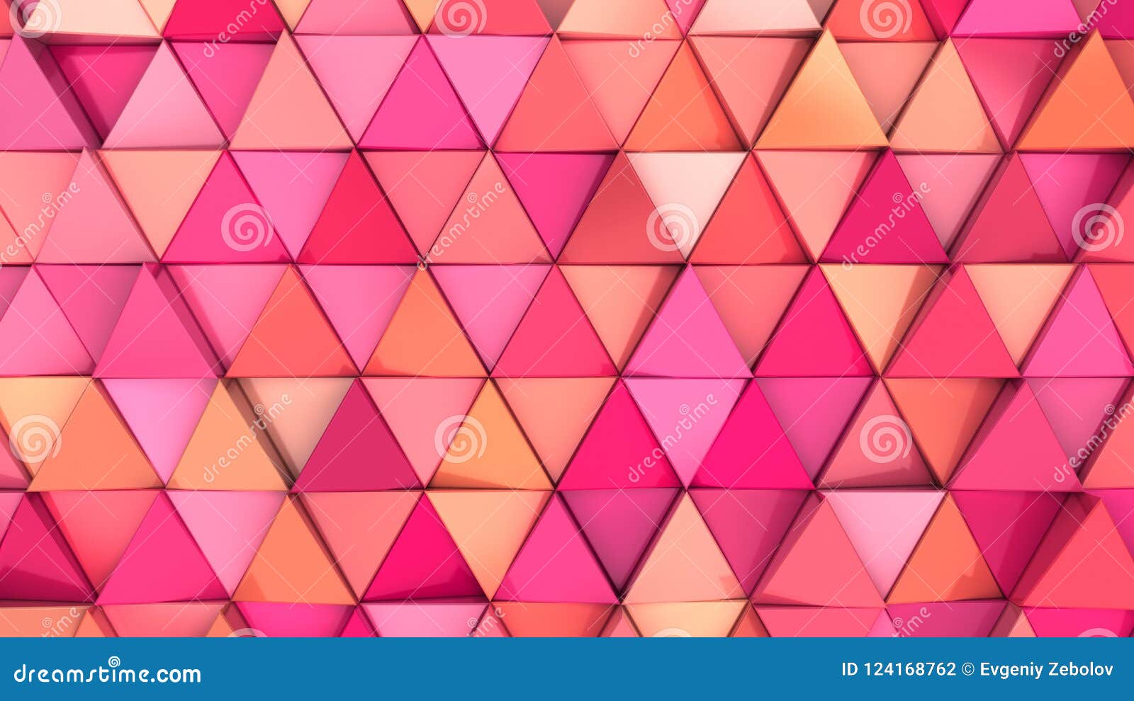 Pattern of Red Triangle Prisms Stock Illustration - Illustration of ...