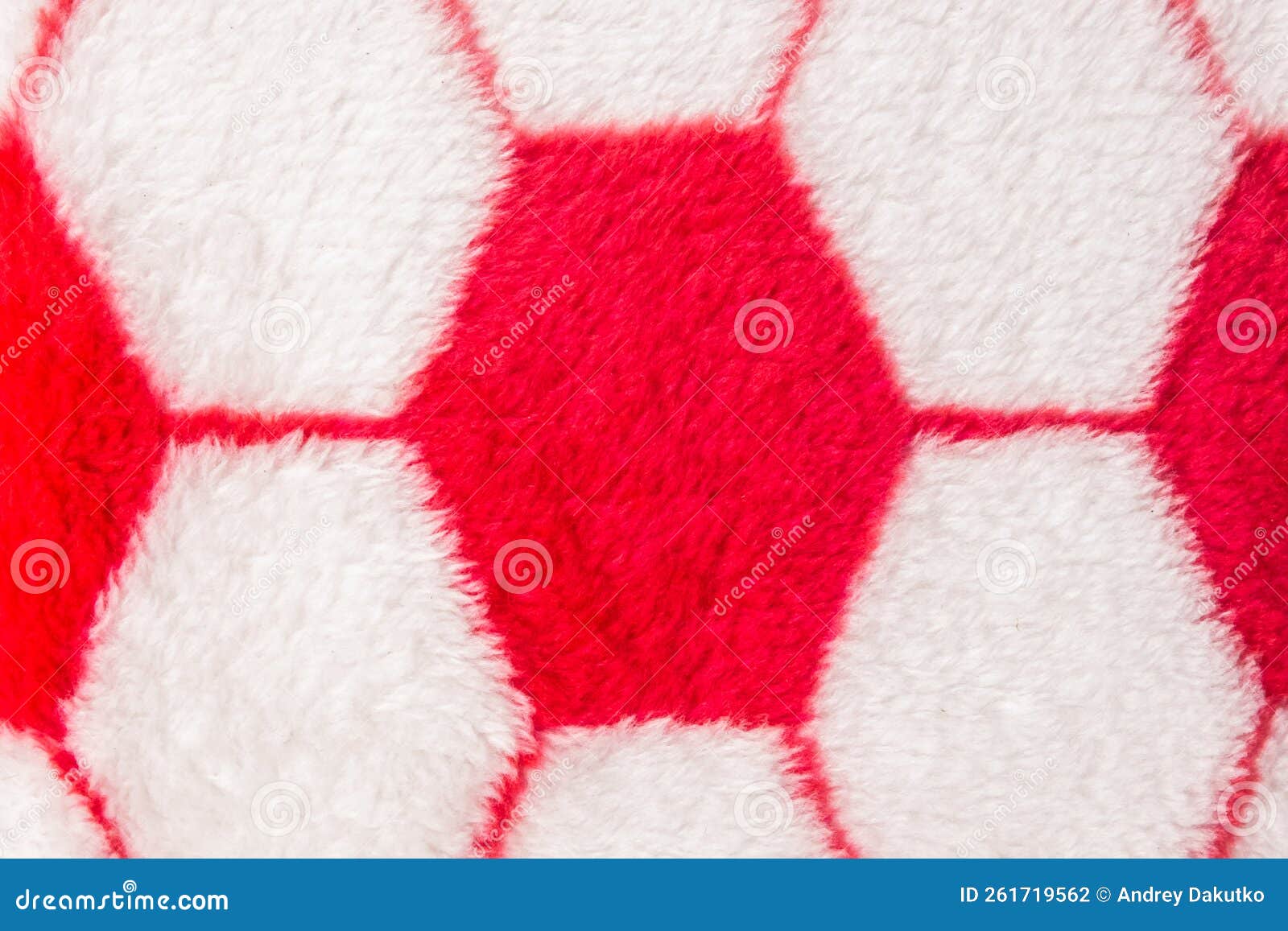 Pattern Red White Hexagon Design Fabric Abstract Geometric Shape Modern ...