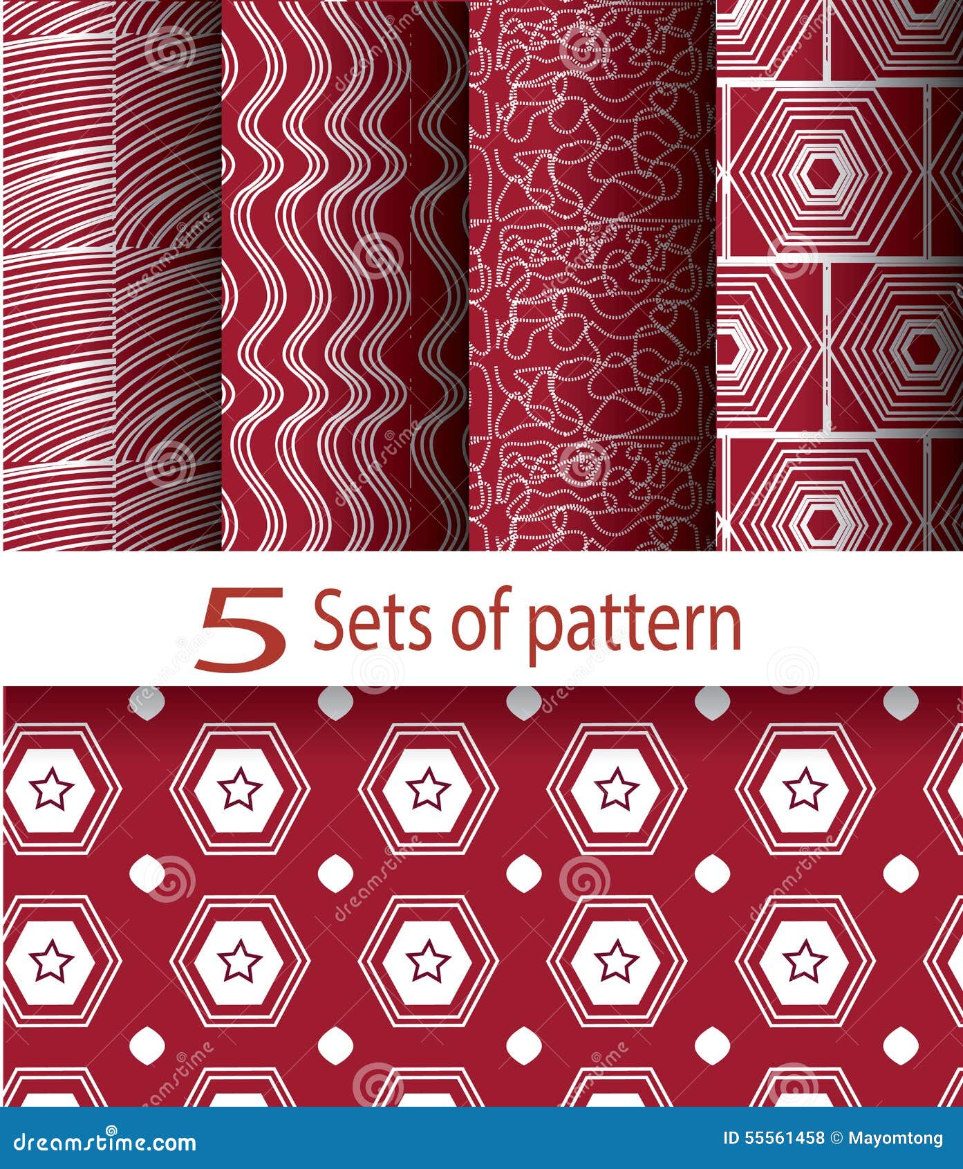 Pattern red and white stock vector. Illustration of stripes - 55561458