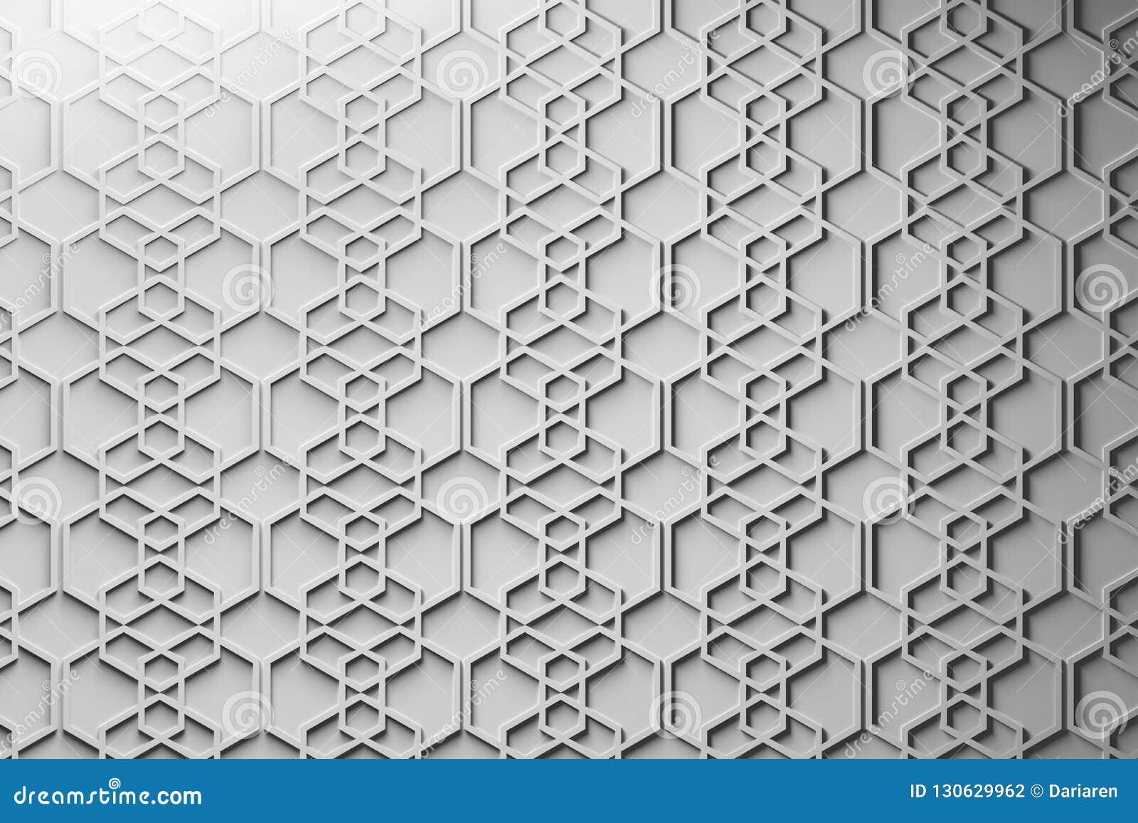 Pattern with Repeating Hexagons Stock Illustration - Illustration of ...