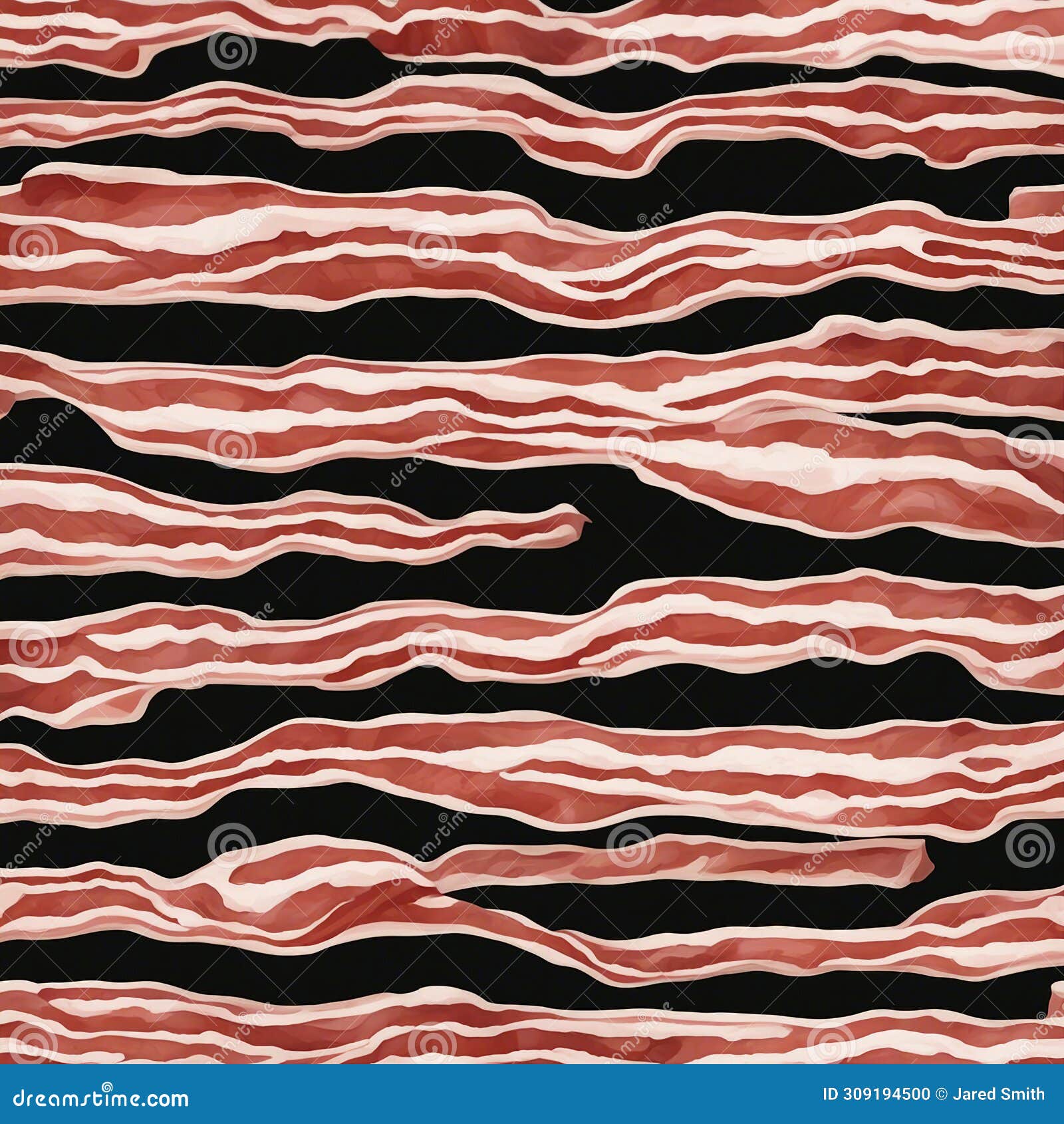 Pattern a Repeating Strips of Bacon Texture Pattern with a Square Shape ...