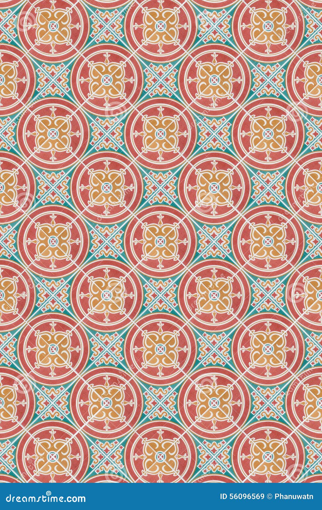 Pattern of Retro Style Wall Tile Texture Stock Image - Image of flower ...