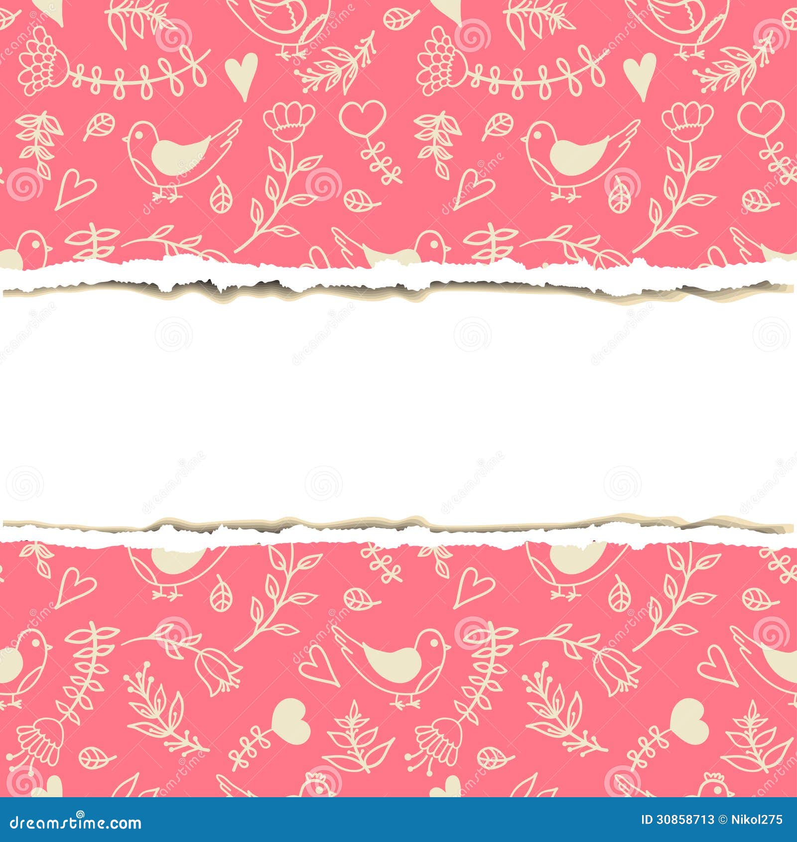 Pattern rip paper stock vector. Illustration of hole - 30858713