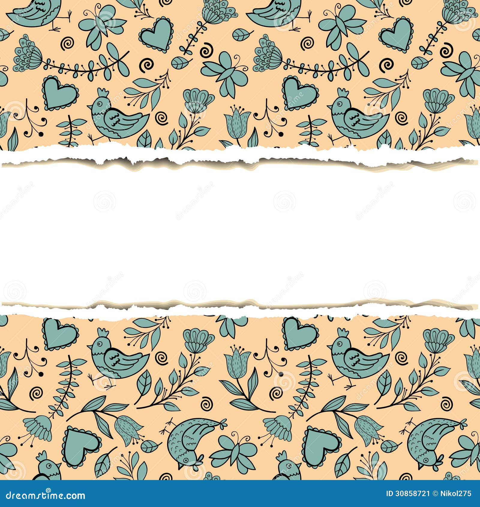 Pattern rip paper stock vector. Illustration of background - 30858721