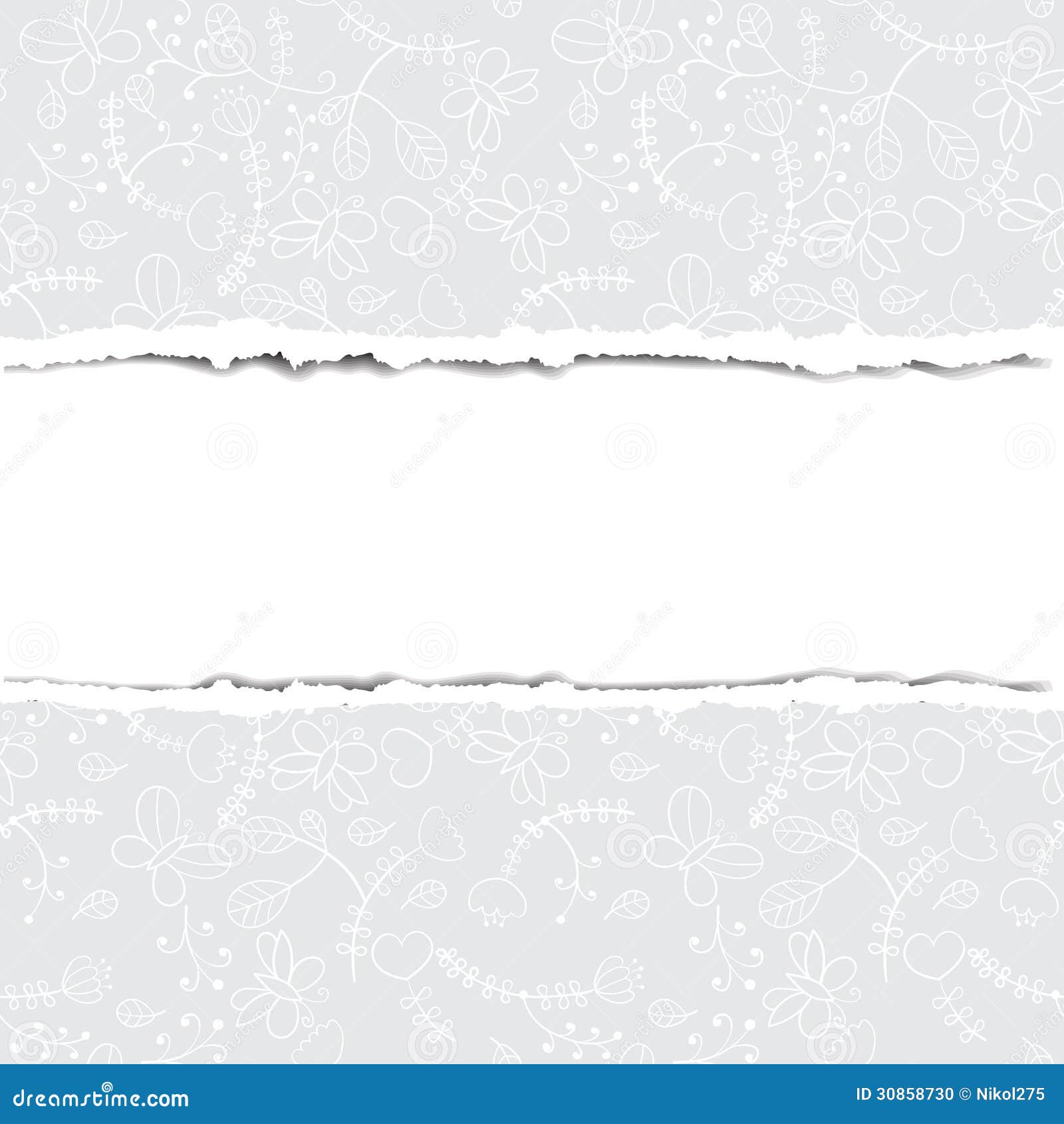 Pattern rip paper stock vector. Illustration of note - 30858730