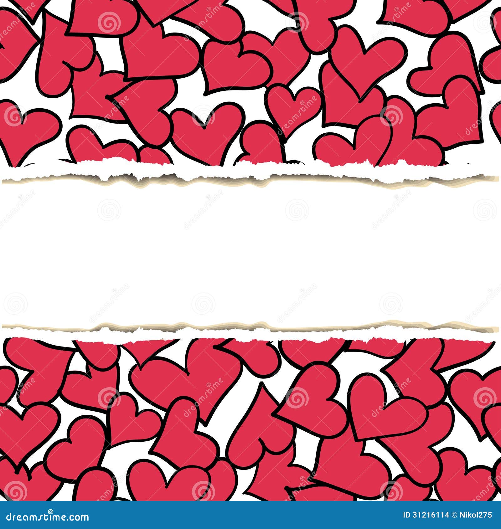 Pattern rip paper stock vector. Illustration of romance - 31216114