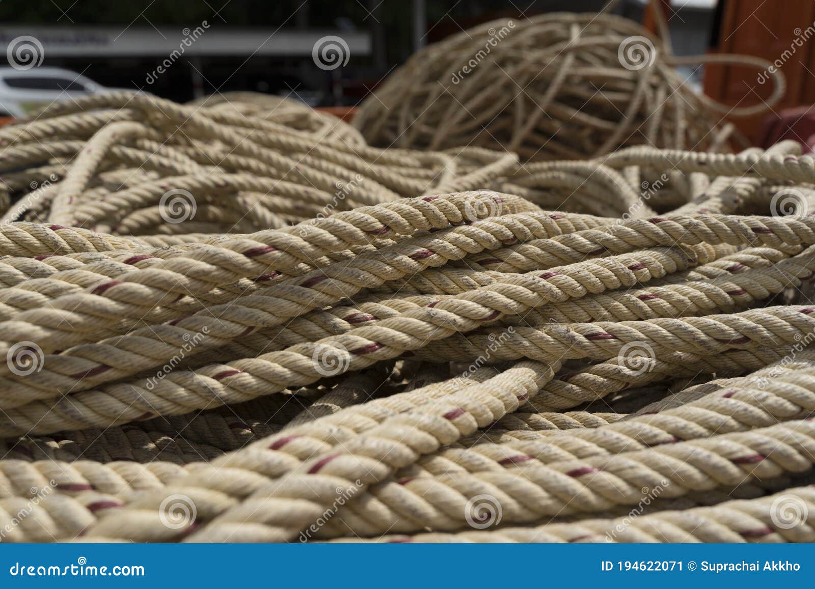 Pattern rope is stacked stock image. Image of roll, closeup - 194622071
