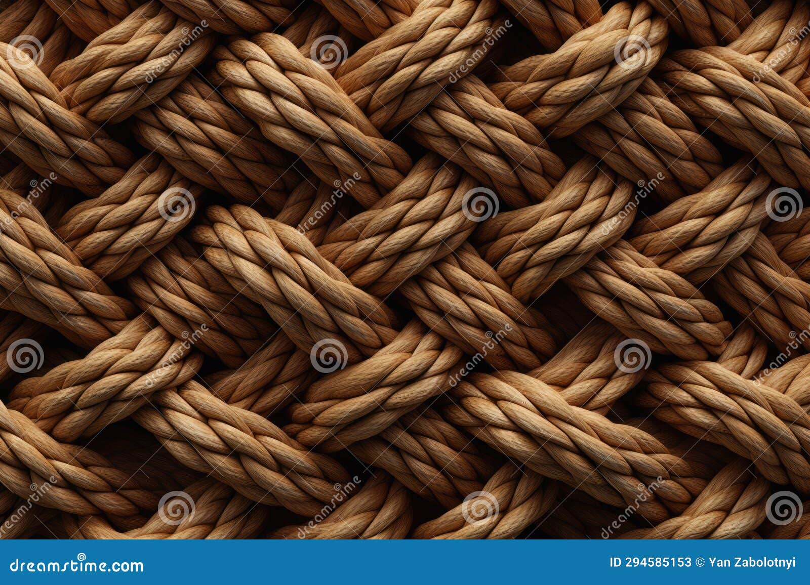 Pattern of Ropes Close Up Very Detailed Strings Tile Seamless ...