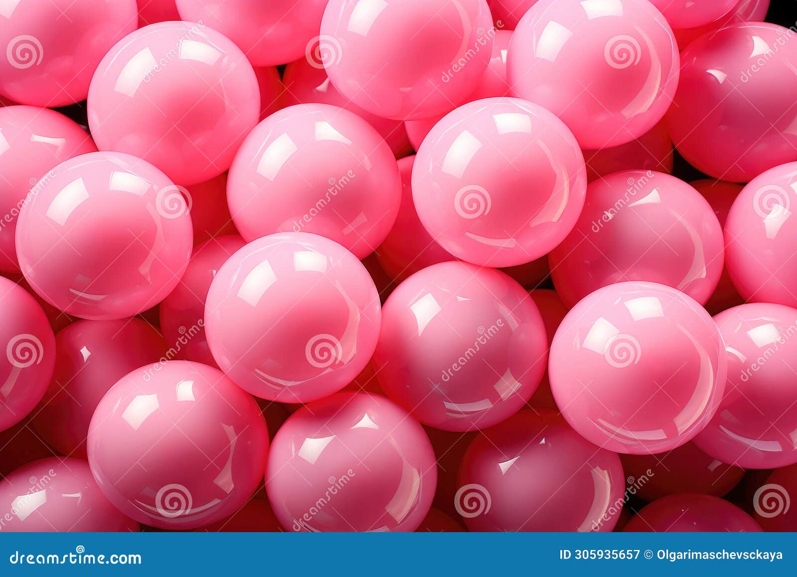 Pattern of Round Pink Bubble Chewing Gum Stock Illustration ...