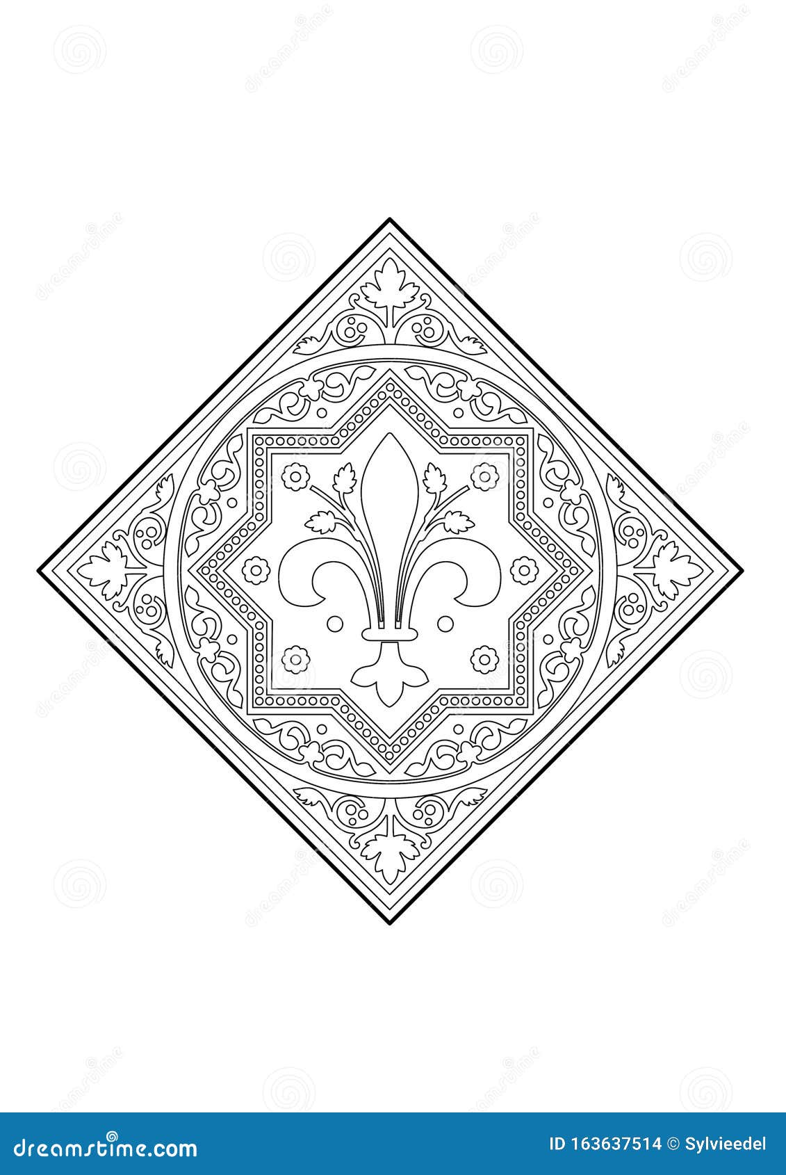 Pattern with royal symbol stock vector. Illustration of vector - 163637514