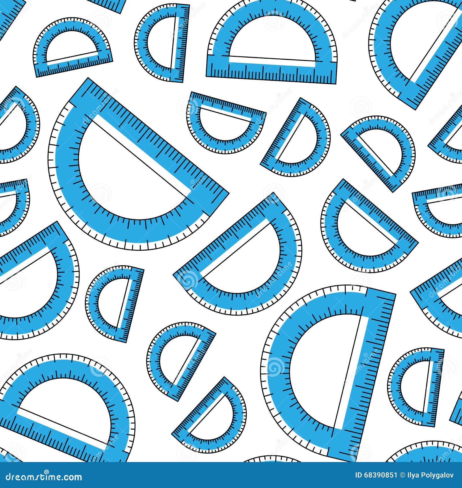 The Pattern of Rulers of Student Stock Illustration - Illustration of ...