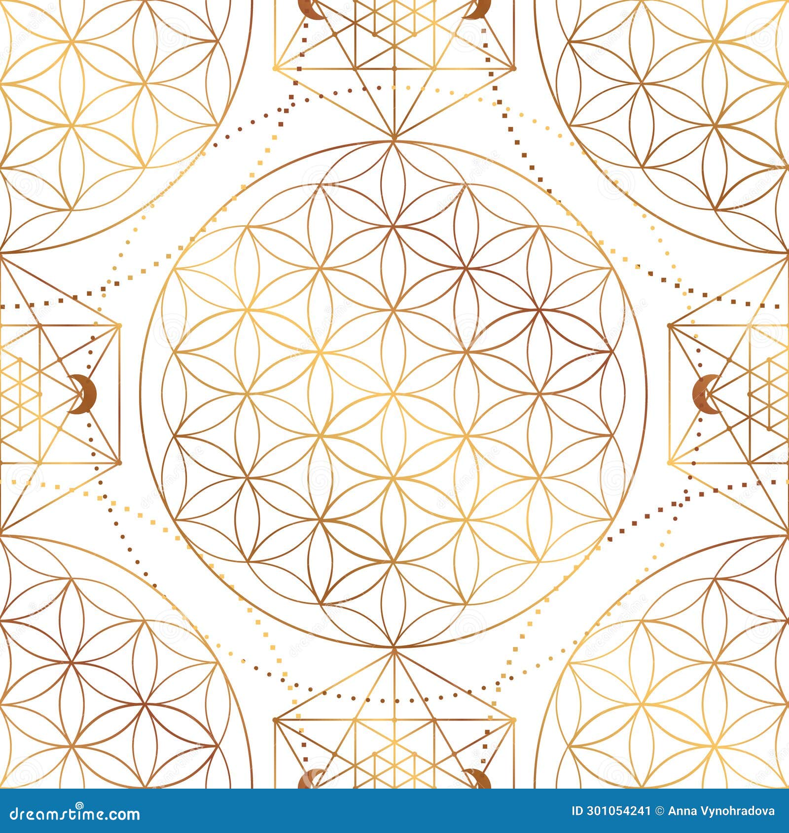 Pattern of Sacred Geometry Symbol. Vector Illustration Stock Image ...