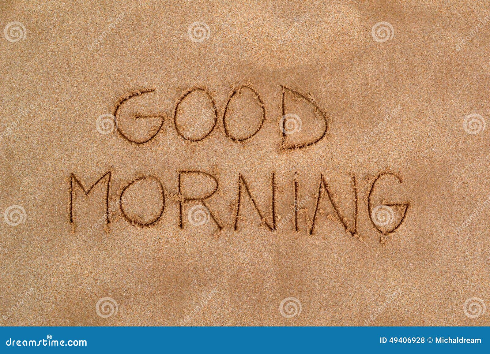 Pattern in the Sand - Good Morning Stock Photo - Image of special ...