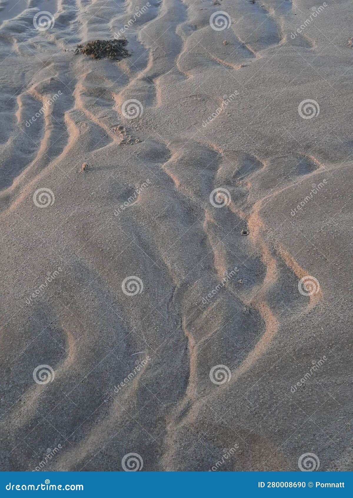 The Pattern of Sandy Beach Washed by the Waves. Stock Photo - Image of ...