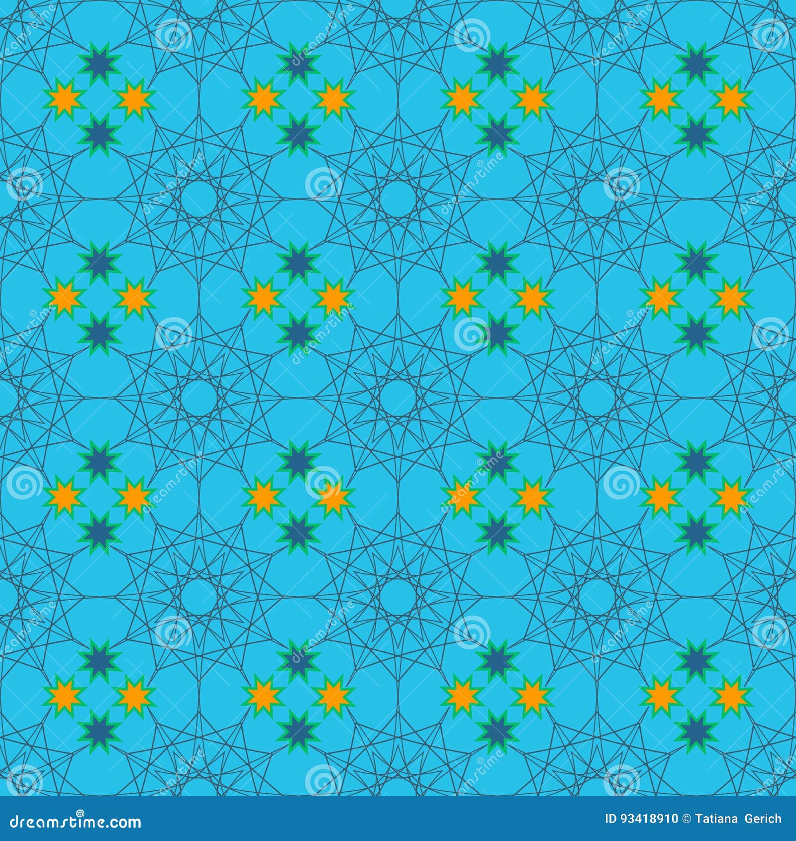 Pattern14 Sans Couture Arabe Illustration de Vecteur - Illustration du ...