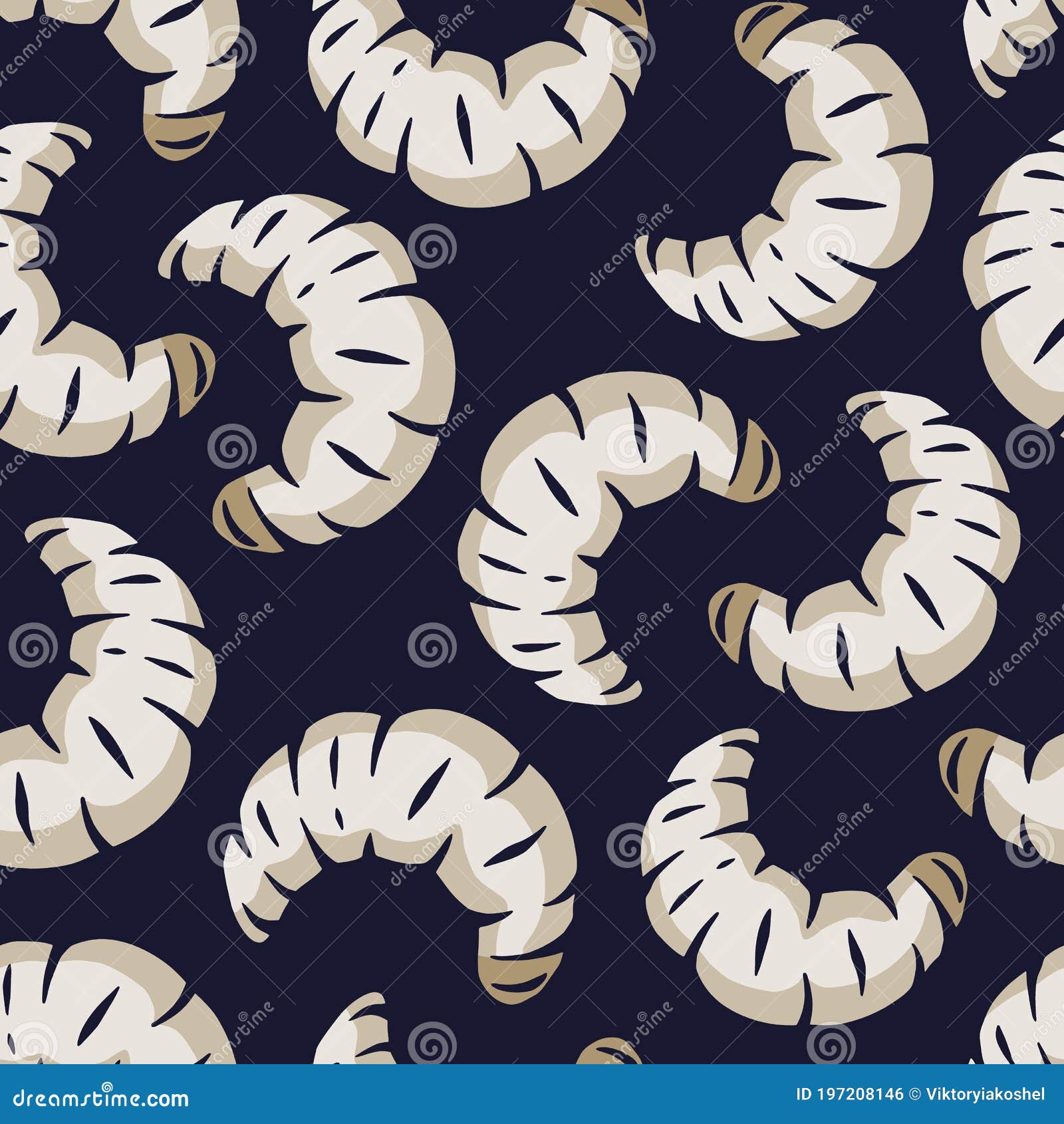 Pattern with Scary Maggots Worms for Halloween Stock Vector ...
