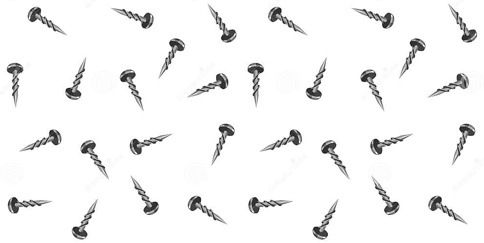 Pattern of Screws. Tools for Construction Maintenance Fasteners Stock ...