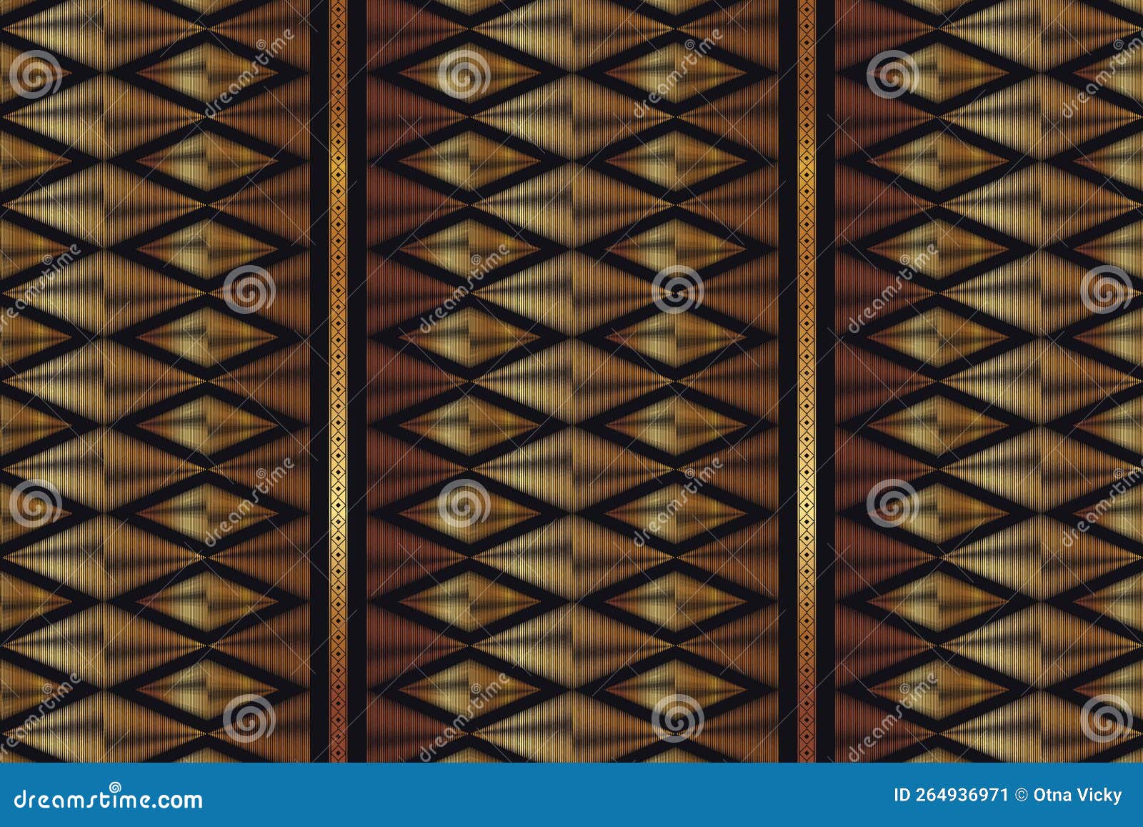 Batik Songket Riau Malay Seamless Pattern Navy Background Vector ...