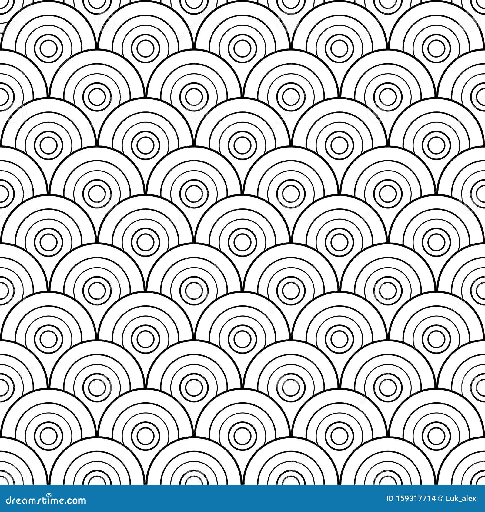 Circle Abstract Wave stock vector. Illustration of pattern - 159317714