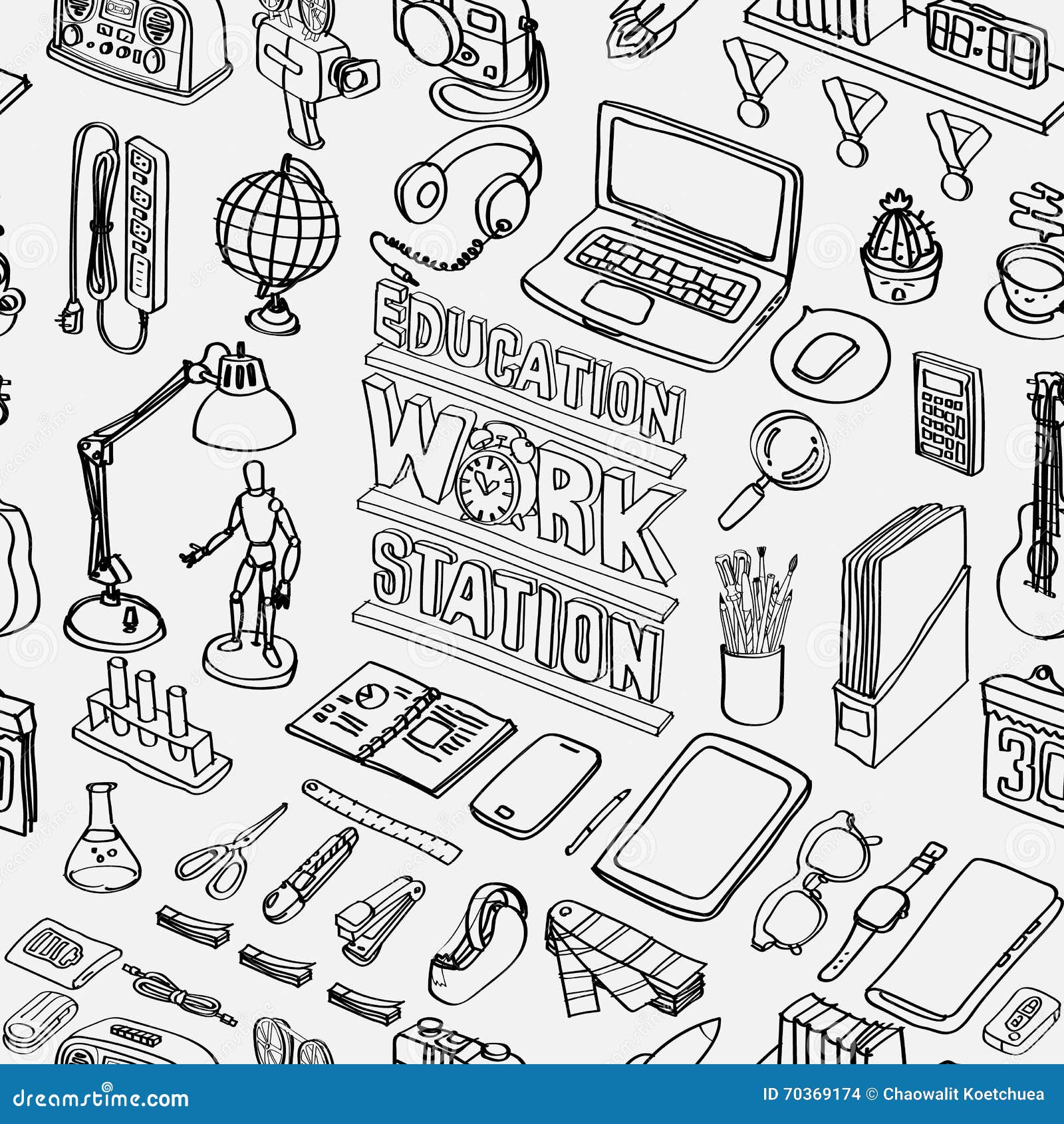 Workstation Cartoons, Illustrations & Vector Stock Images - 57312 ...