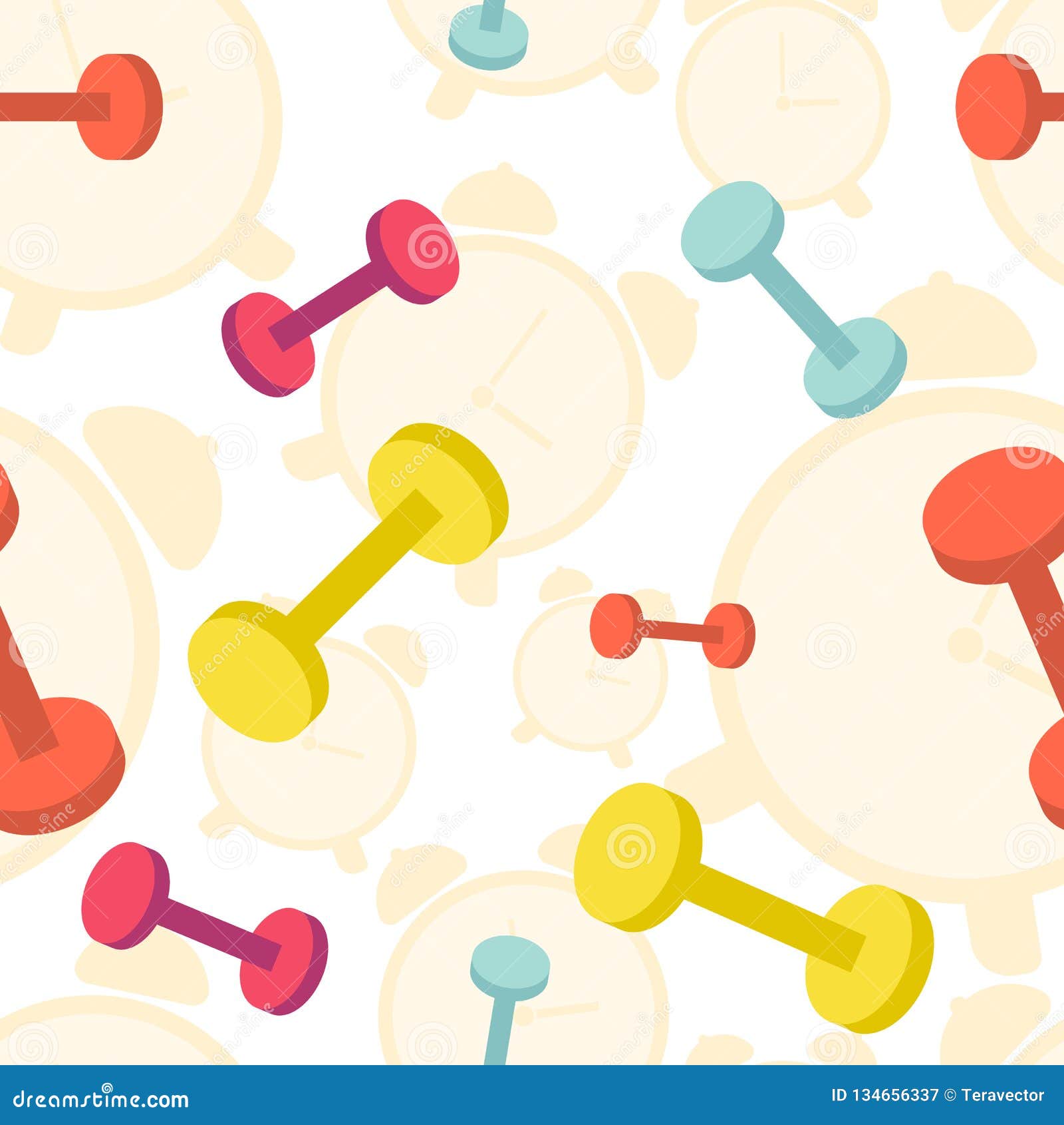 Pattern Seamless Image Dumbbell. Basis for Design Stock Vector - Illustration of graphic, repeat ...