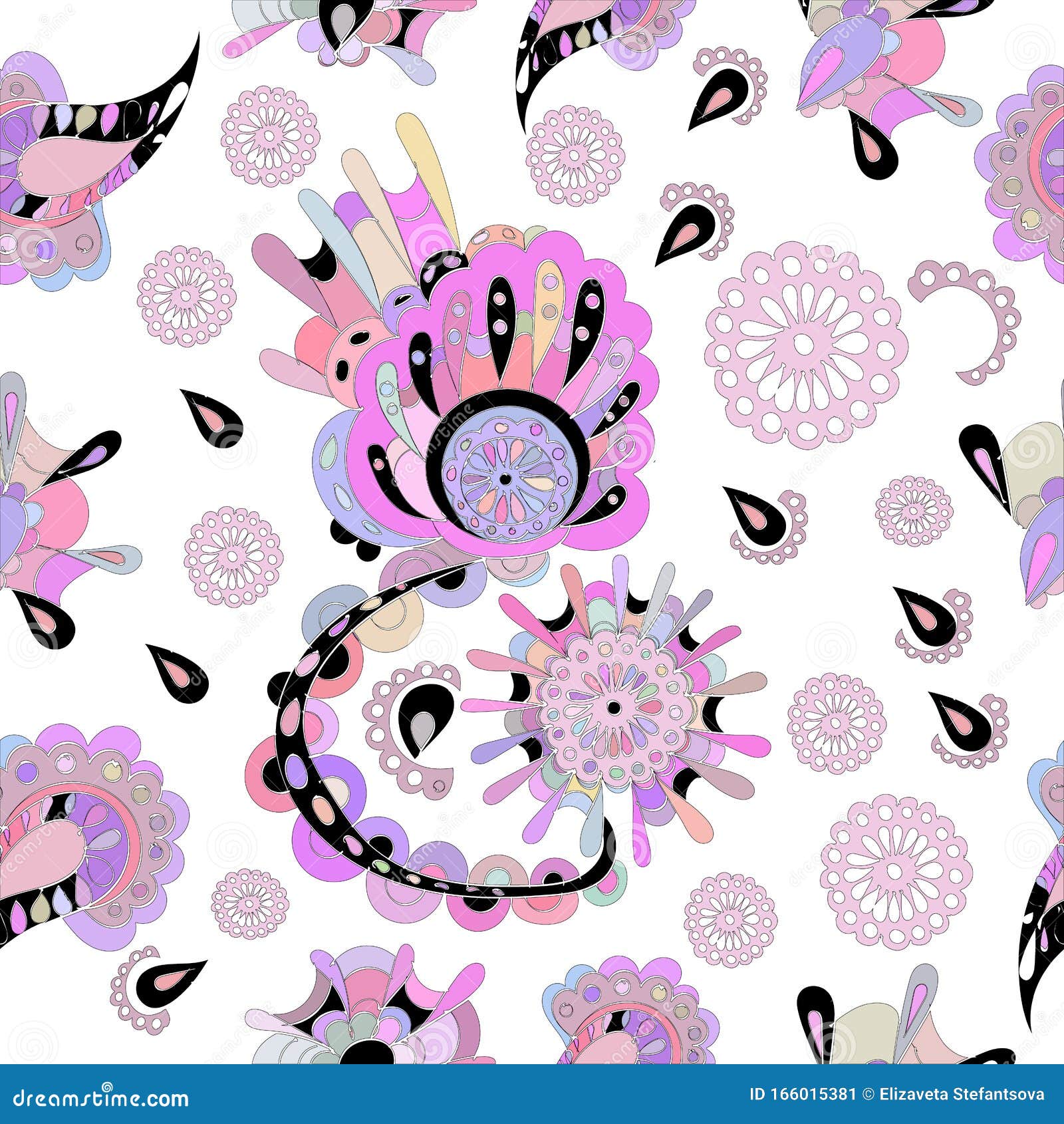 EAST PATTERN stock vector. Illustration of arabesque - 166015381