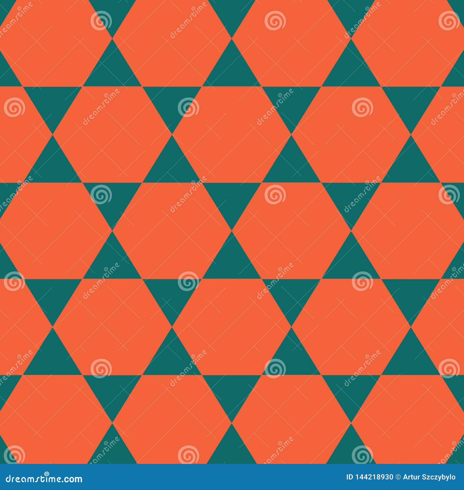 Pattern of Seamless Triangles Positioned Alternately Up and Down ...