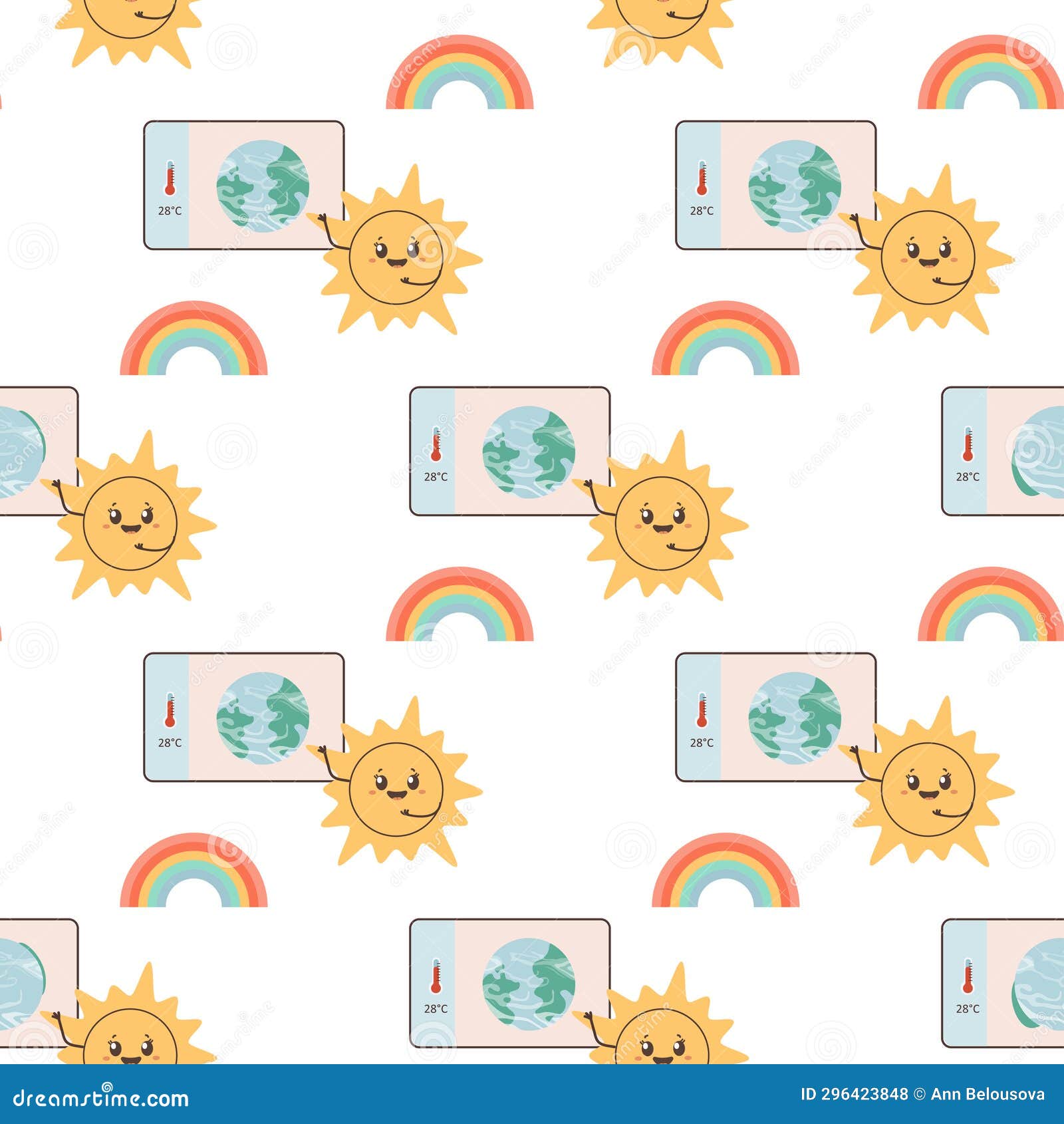 Pattern Seamless Weather Forecast, Sunshine and Cloud Lead the Weather ...