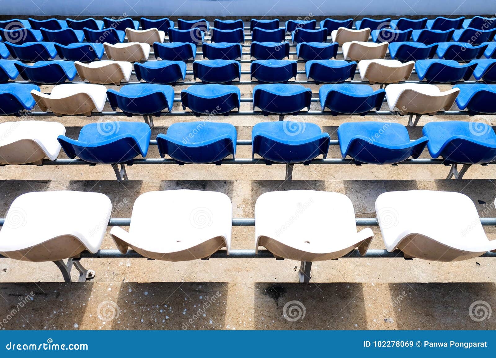 Pattern of Seats at the Sport Stadium Stock Image - Image of sport ...
