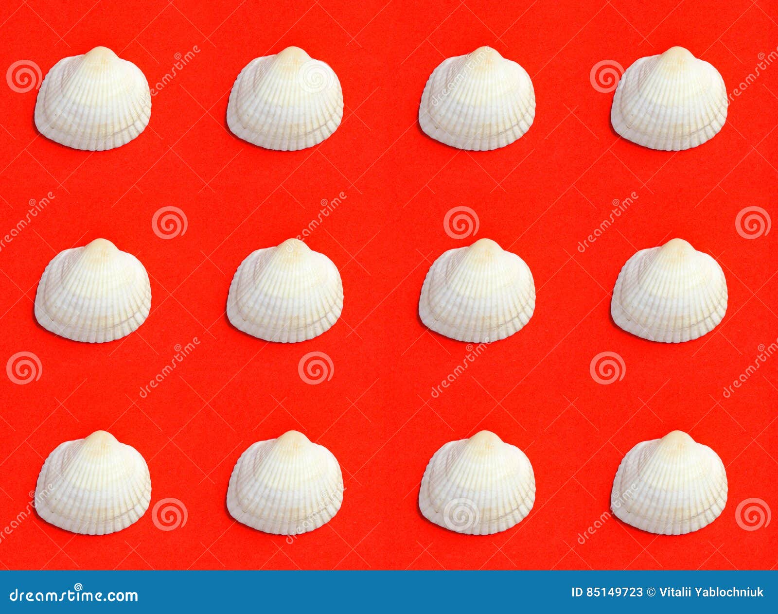 Pattern with See Shell in Pop Art Style Stock Image - Image of ...