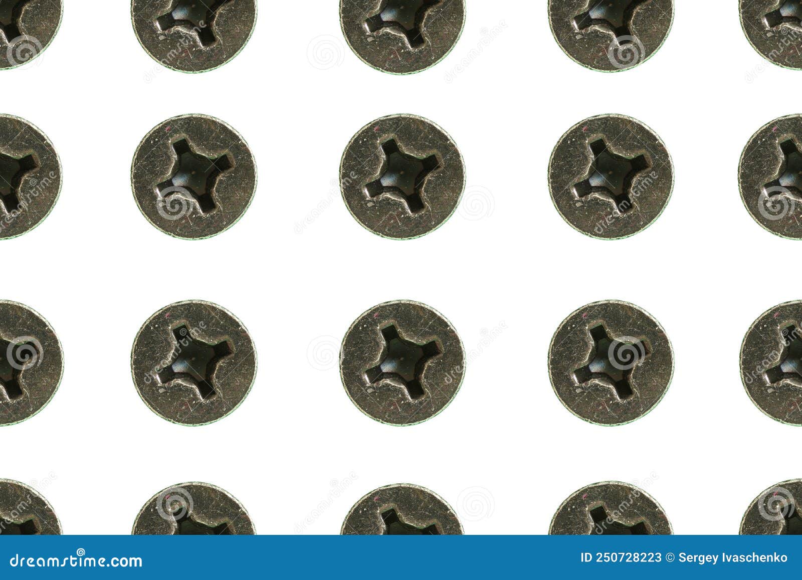 Pattern of Self-tapping Screws. Stock Image - Image of selftapping ...