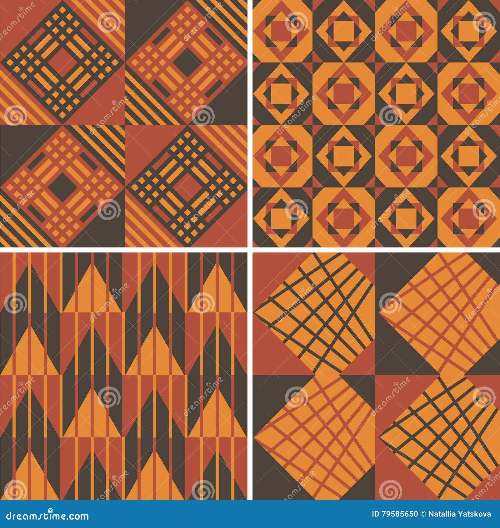 Pattern 4by4 stock vector. Illustration of diagonal, blue - 79585650