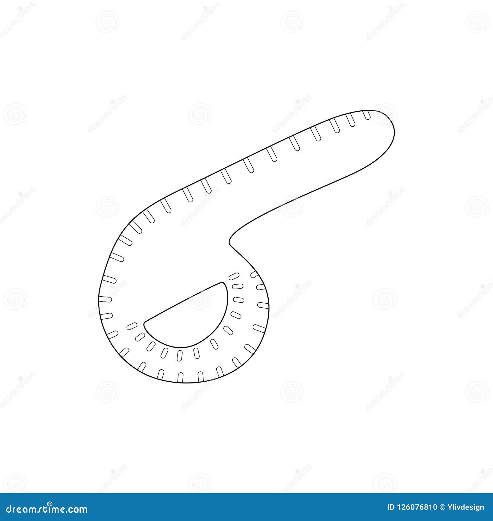 Pattern for Sewing Icon, Outline Style Stock Illustration ...