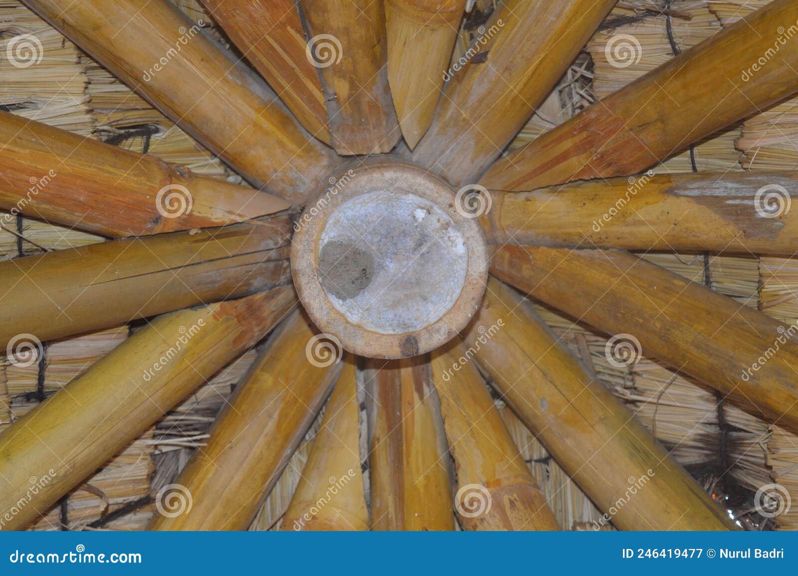 The Pattern and Shape of the Structure of the Hut Made of Bamboo Stock ...