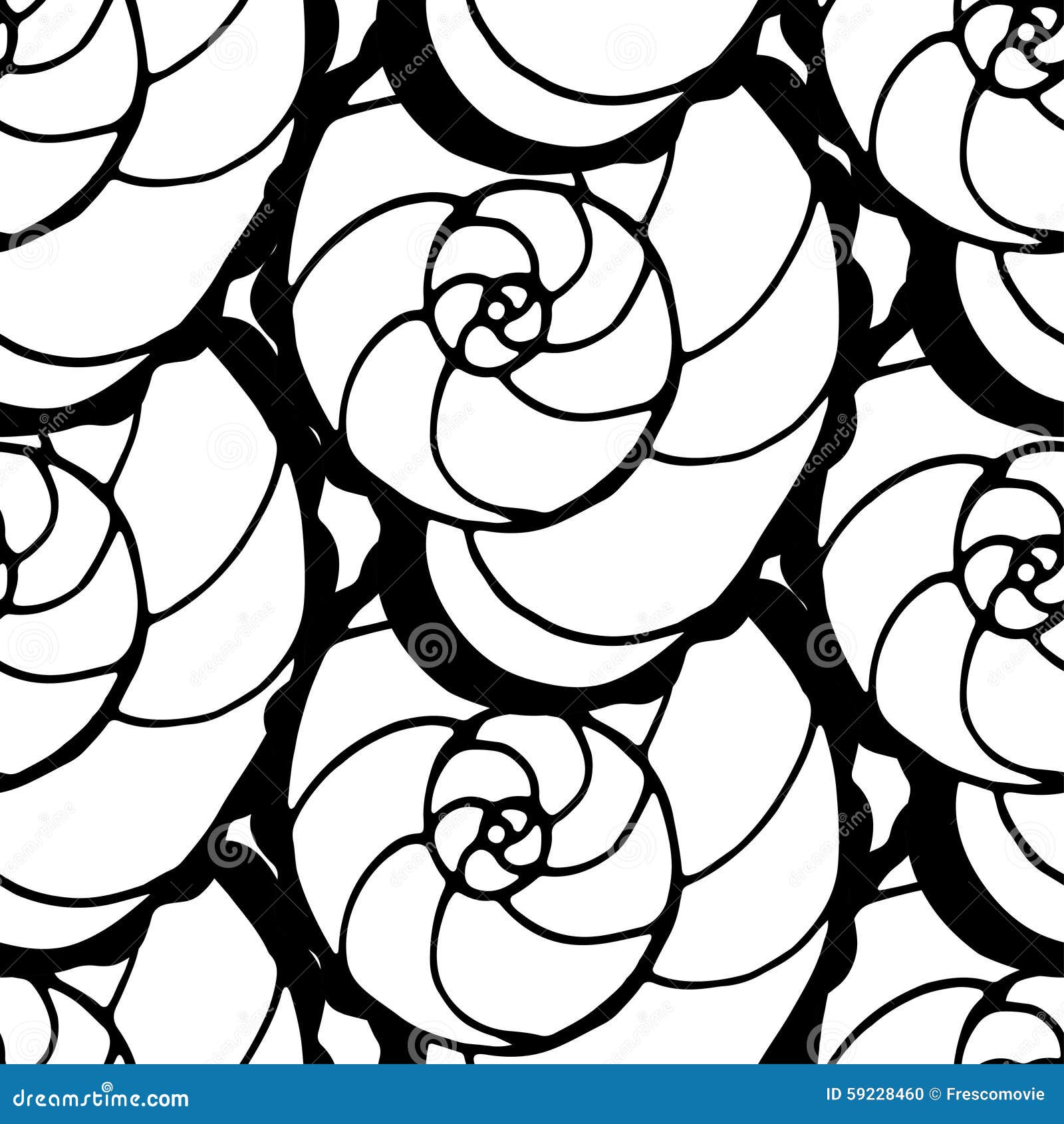 Pattern with shells stock vector. Illustration of nature - 59228460