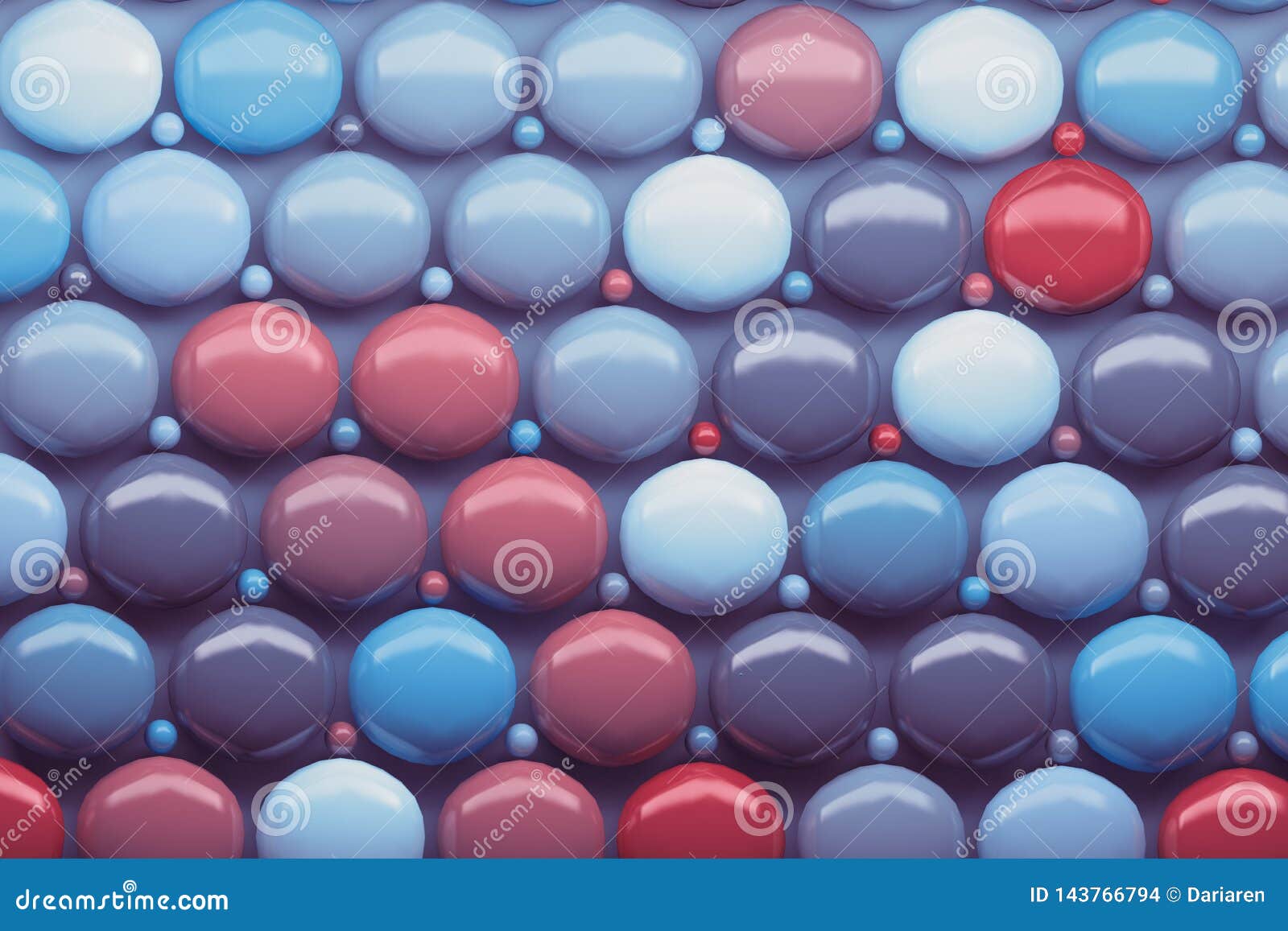 Pattern with Shiny Glossy Balls Stock Illustration - Illustration of ...