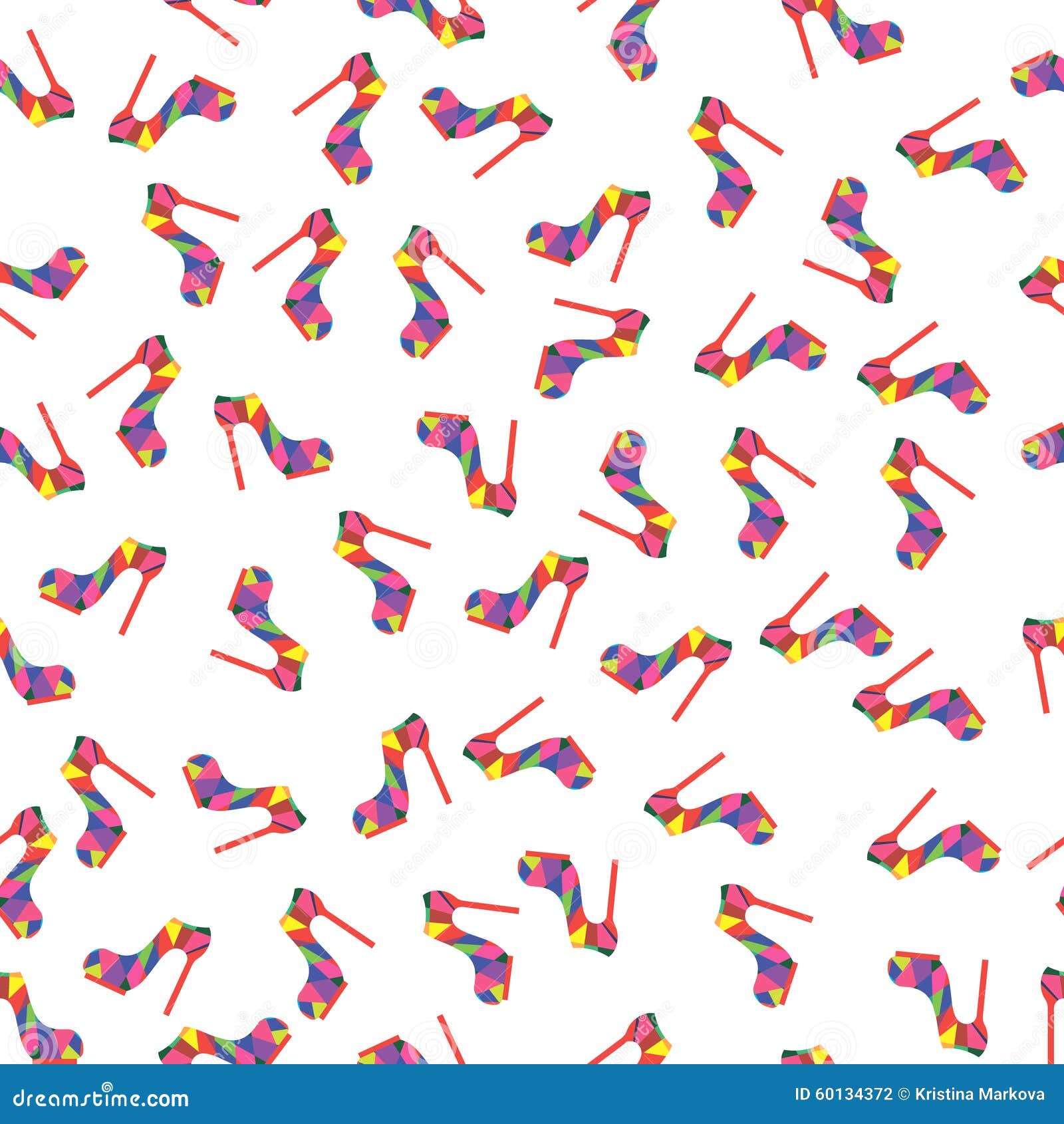 Pattern Shoes Fashion Background Vector Stock Vector - Illustration of ...