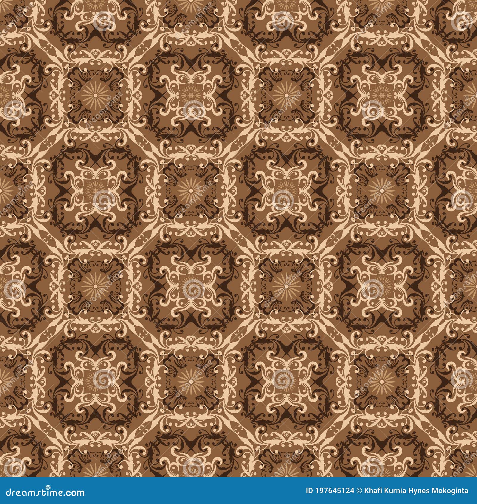 Pattern Signature of Javanese Batik with Smooth Brown Color Design ...