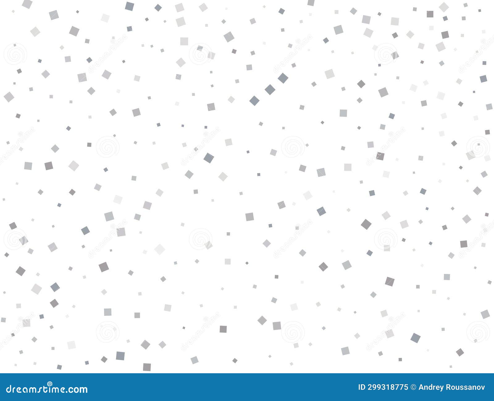 Pattern with Silver Squares. Christmas Silver Square Confetti. Festive ...