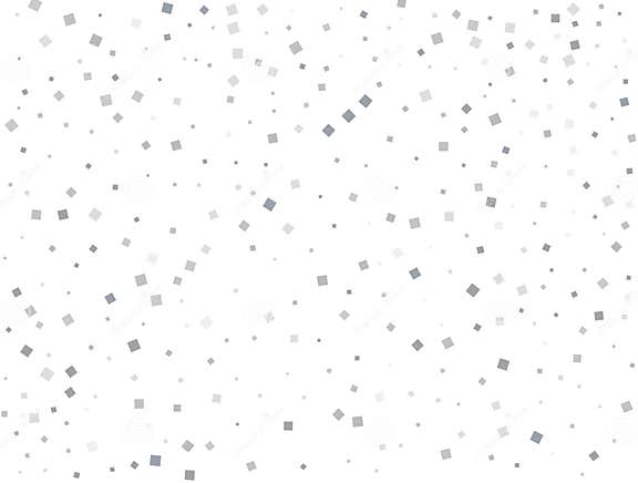 Pattern with Silver Squares. Christmas Silver Square Confetti. Festive ...
